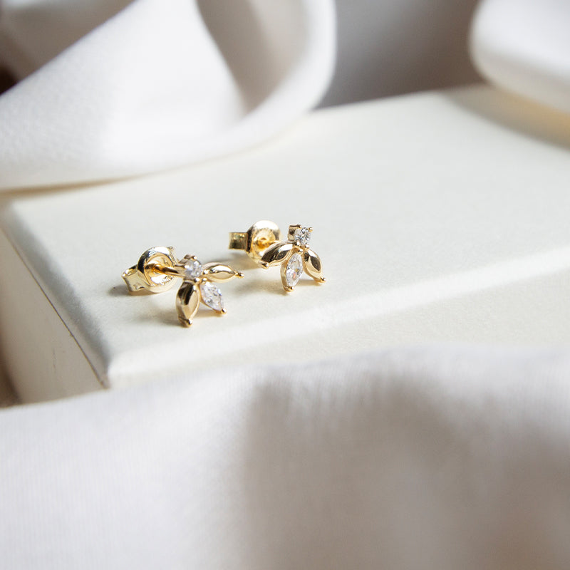 Petal Shimmer Studs – Embrace Jewellery